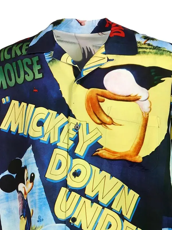 PORTER CLASSIC Mickey & Bird Aloha Shirt