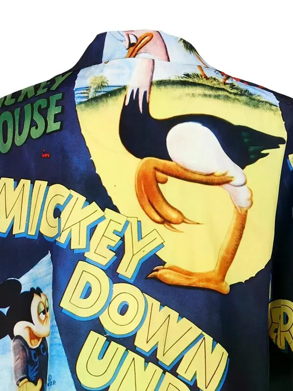PORTER CLASSIC Mickey & Bird Aloha Shirt