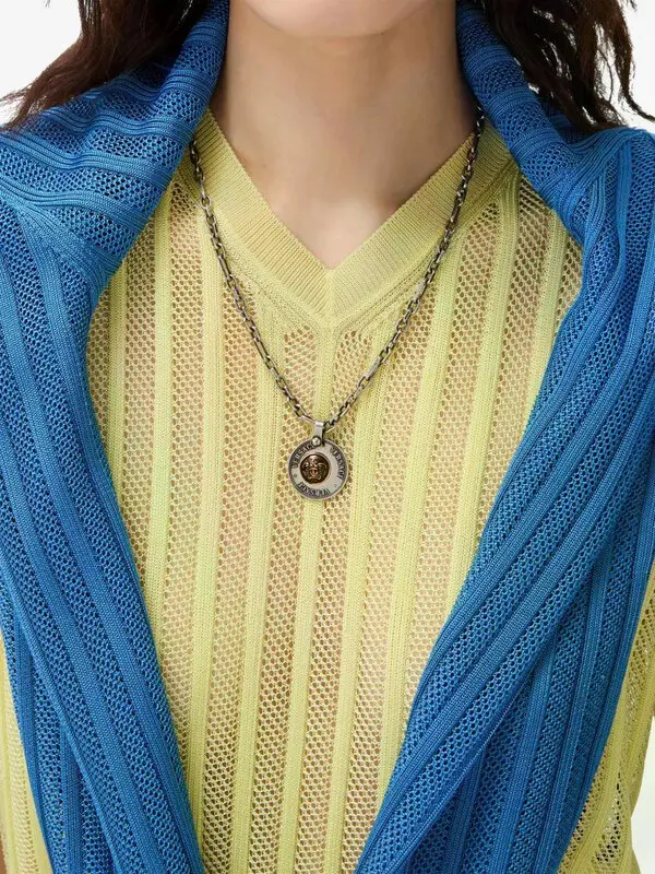Versace Logo Tag Necklace
