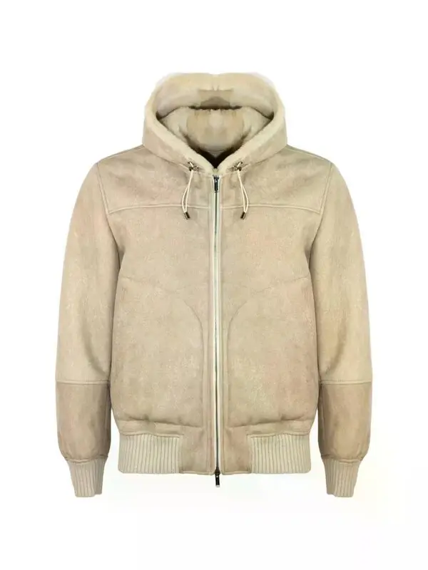 VOLFAGLI FIRENZE Suede Hooded Jacket