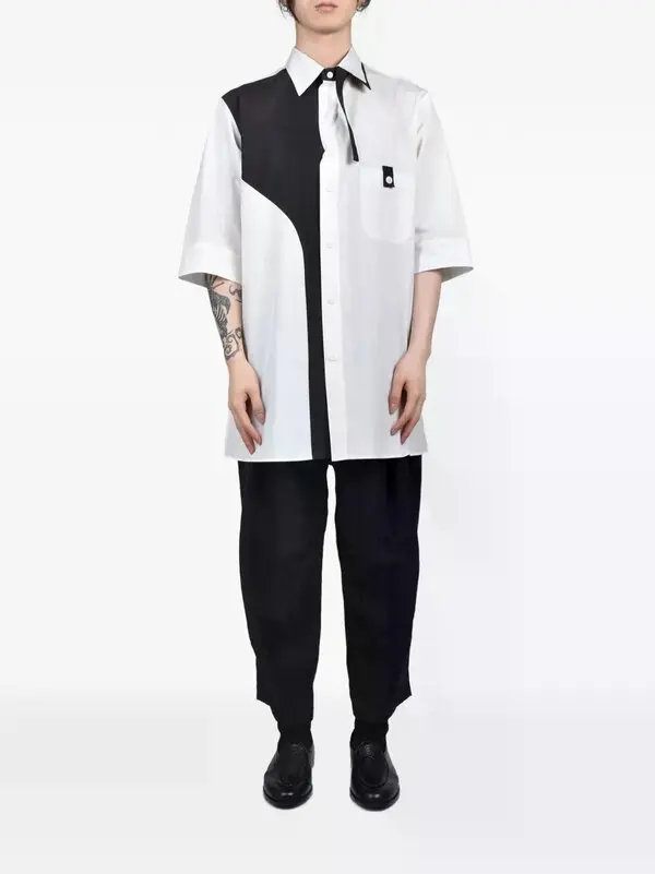 Yohji Yamamoto Two-tone Short-sleeved Shirt