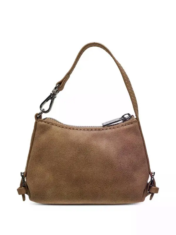STAND OIL Logo-print Pouch Keyring - Brown