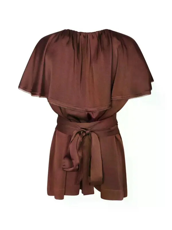 Fabiana Filippi V-neck Pleated Top
