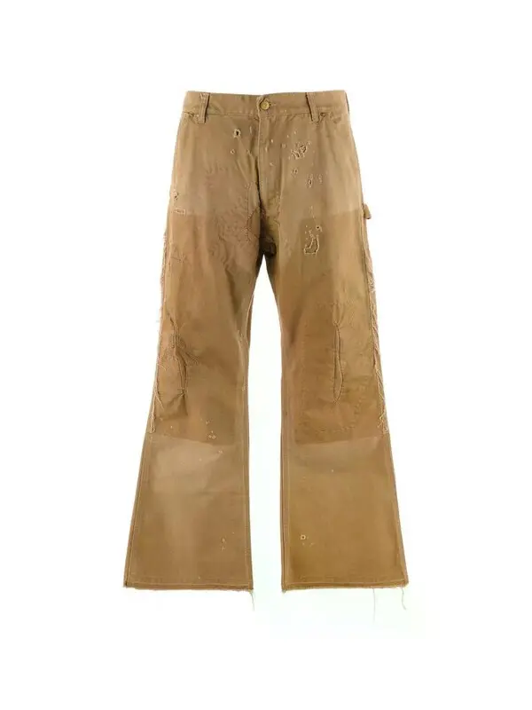 SAINT MXXXXXX Distressed Double-knee Trousers