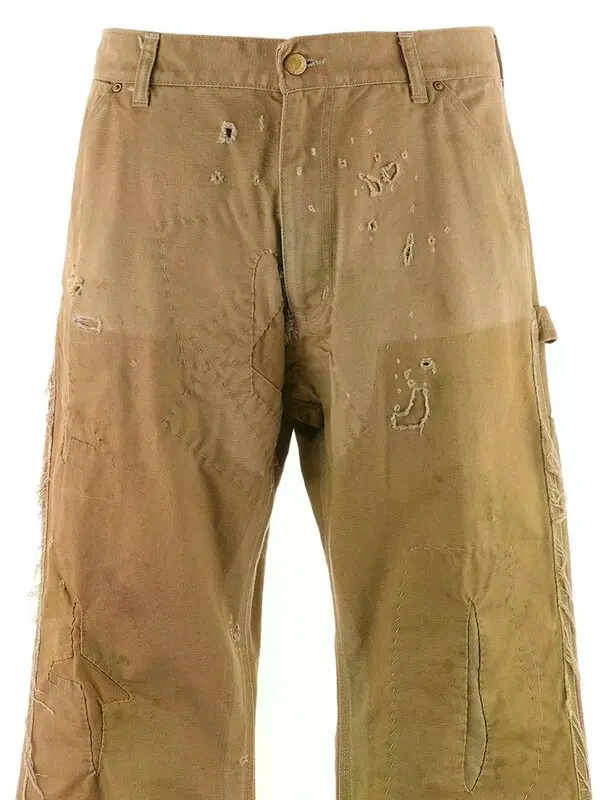SAINT MXXXXXX Distressed Double-knee Trousers