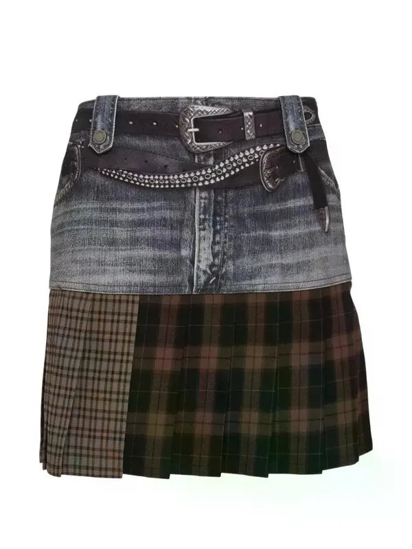 Andersson Bell Printed Pleated Mini Skirt