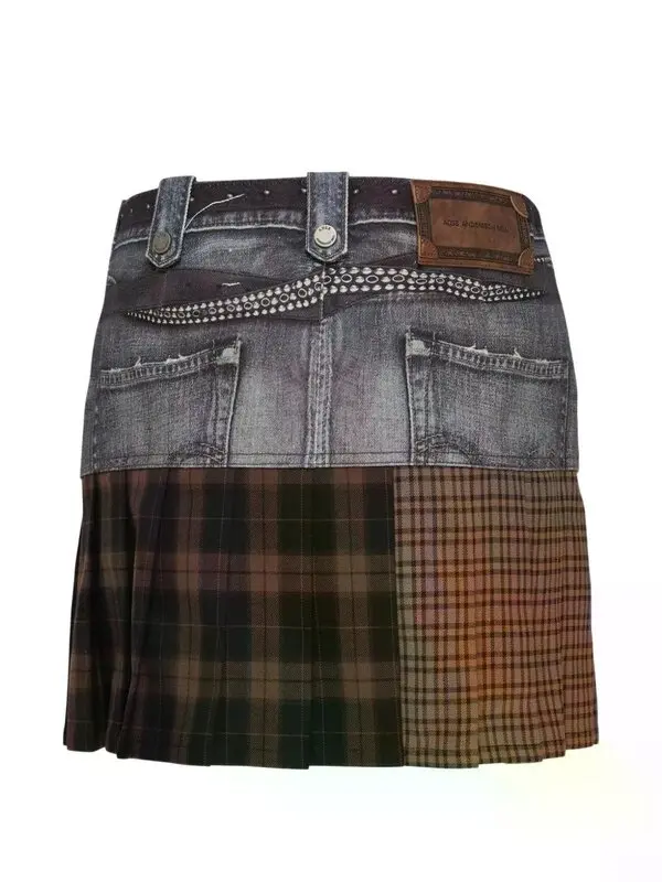 Andersson Bell Printed Pleated Mini Skirt