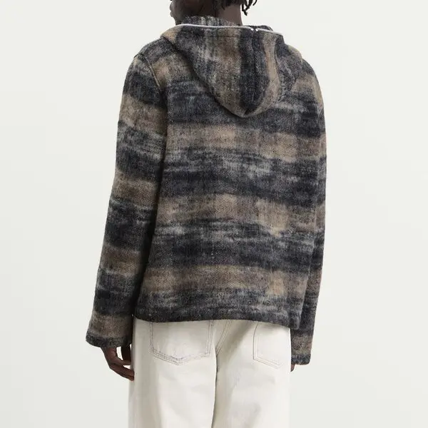 Our Legacy Woods Check Lofty Wool Full Zip Hood