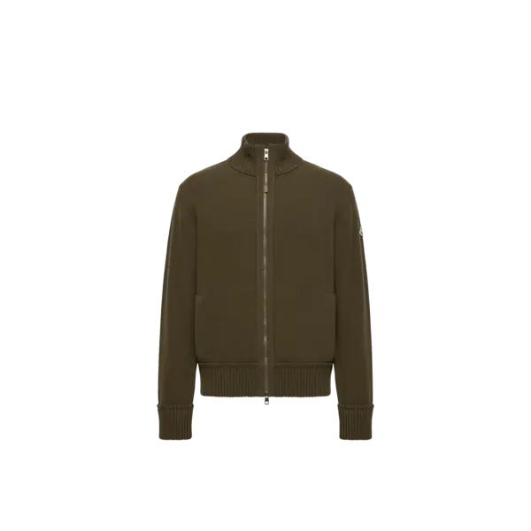 Moncler Cashmere & Wool Zip-up Cardigan