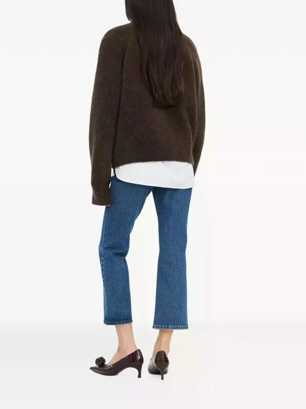 ROTATE BY BIRGER CHRISTENSEN Alpaca And Wool Blend Floral Jumper