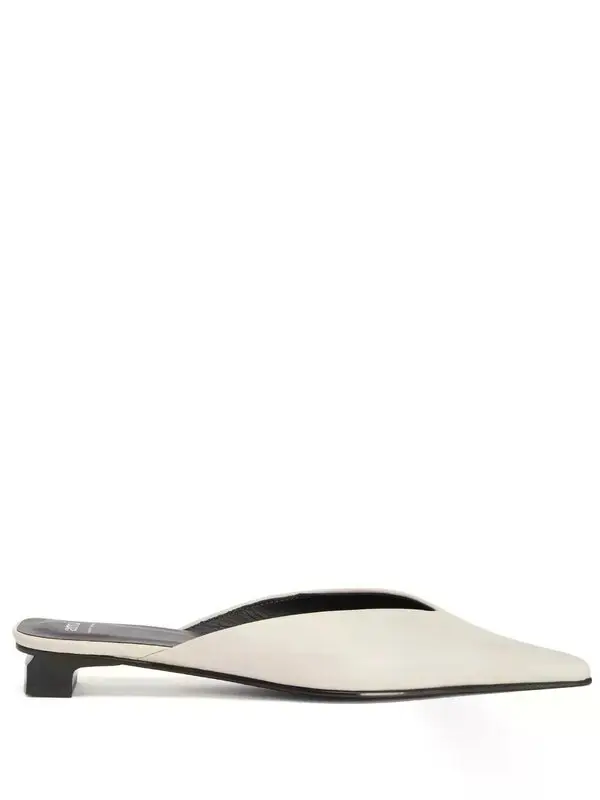 AMI Paris Point-toe Leather Mules