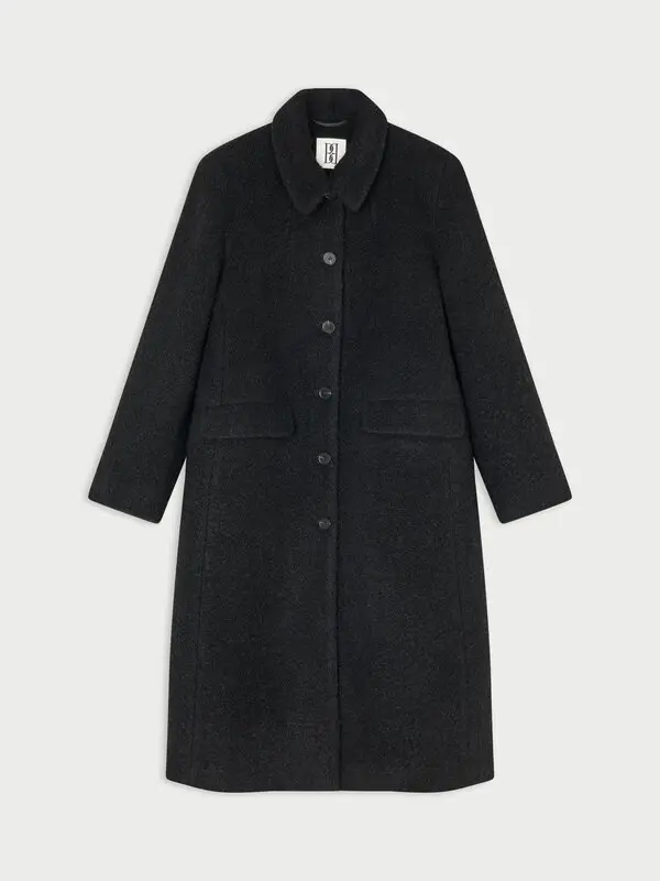 BY MALENE BIRGER Madera Midi Coat - Black
