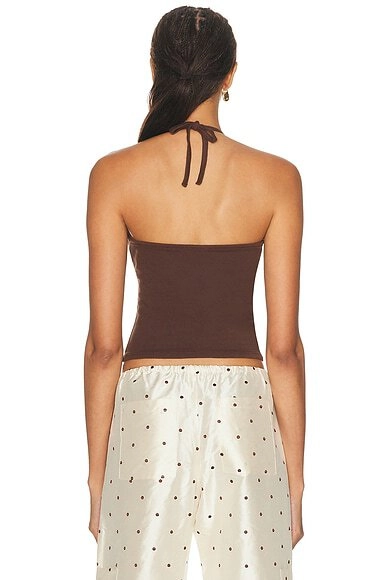 Donni. The Baby Rib Halter Top