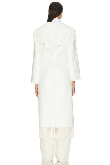 Simkhai Carrie Fringe Robe Coat