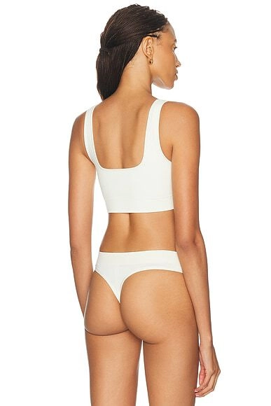 LDMA High Sculpt Ribbed Seamless Bra - Cream