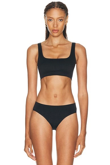 LDMA High Sculpt Ribbed Seamless Bra - Black