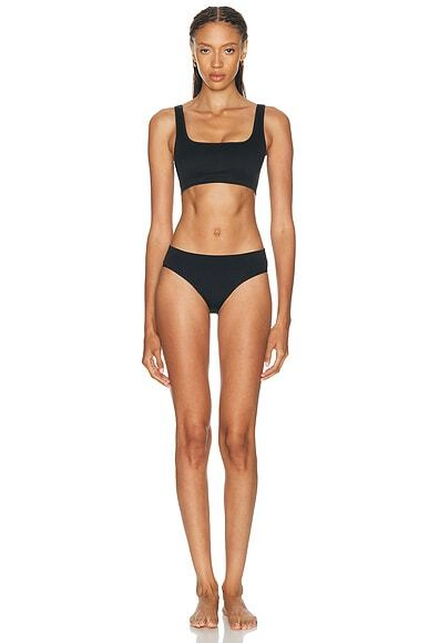LDMA High Sculpt Ribbed Seamless Bra - Black