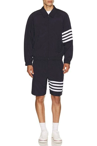 Thom Browne Zip Front Raglan Coach Jacket