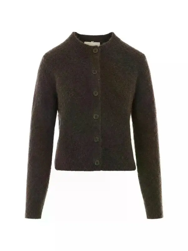 LISA YANG Azalea Brushed Cashmere Cardigan - Brown