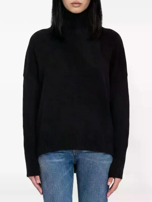 LISA YANG Cashmere Roll-neck Sweater - Black