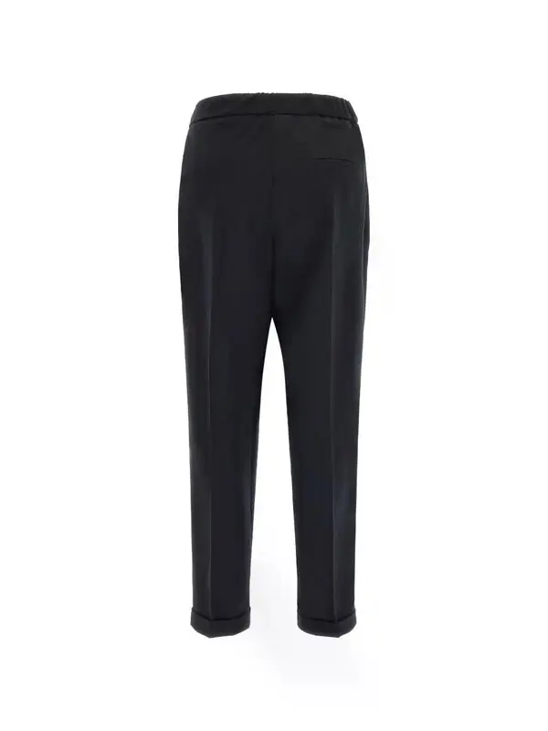Alberto Biani Elasticated Turn-up Trousers