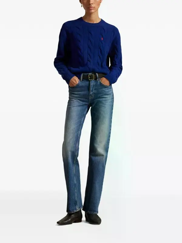 Polo Ralph Lauren Embroidered Cable-knit Jumper
