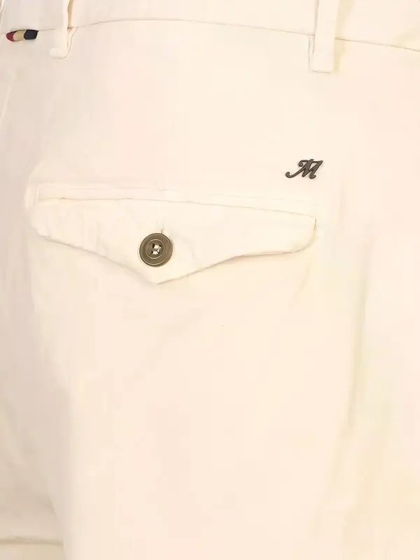 MASON'S Pinces Pleated Turn-up Trousers