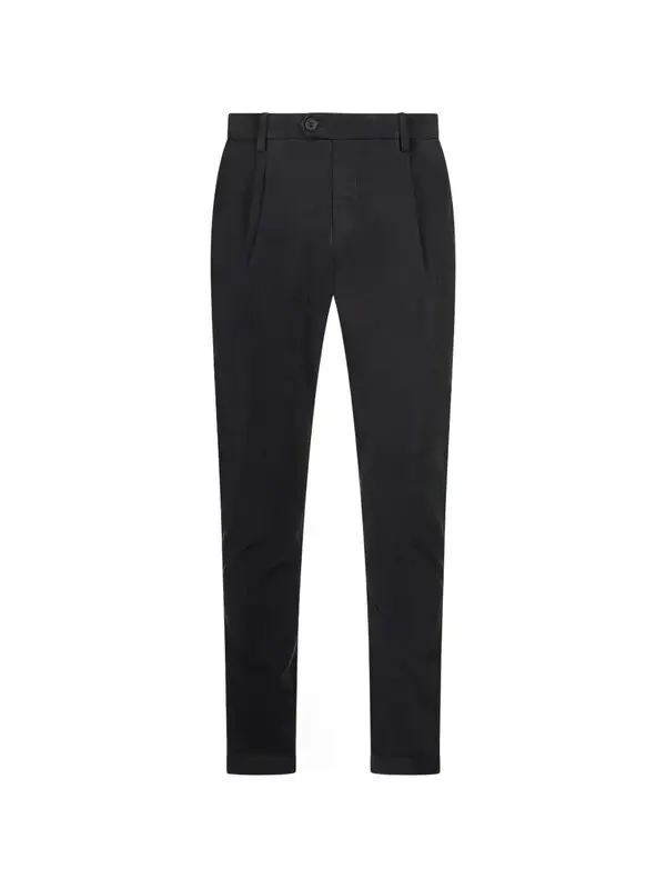 MASON'S Osaka 1 Pince Pleated Trousers - Blue