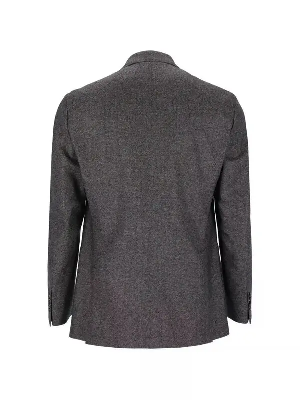 AL DUCA D’AOSTA 1902 Double-breasted Herringbone Wool Suit