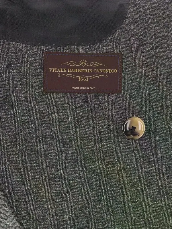AL DUCA D’AOSTA 1902 Double-breasted Herringbone Wool Suit