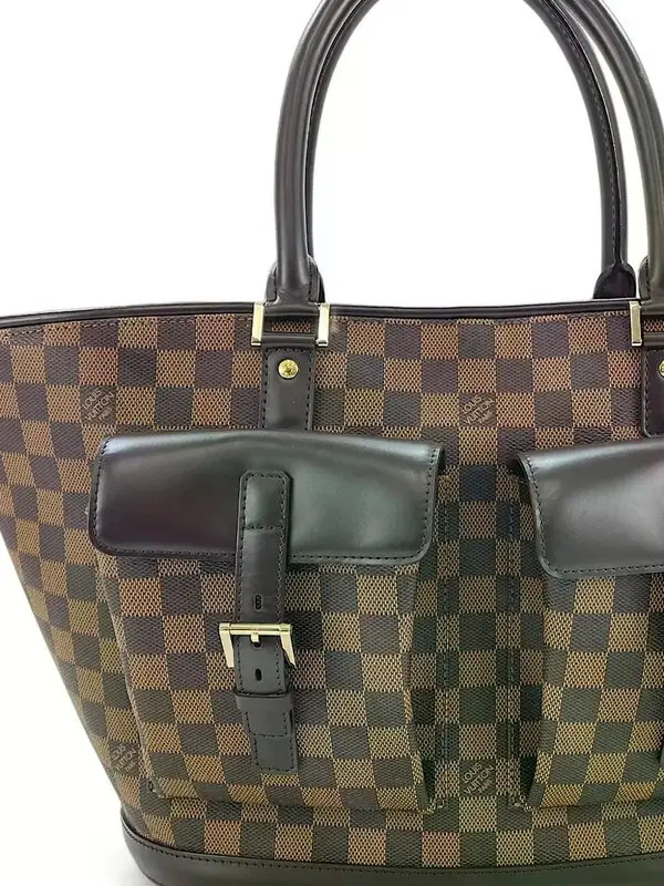 LOUIS VUITTON Damier Ebène Pocket Tote Bag