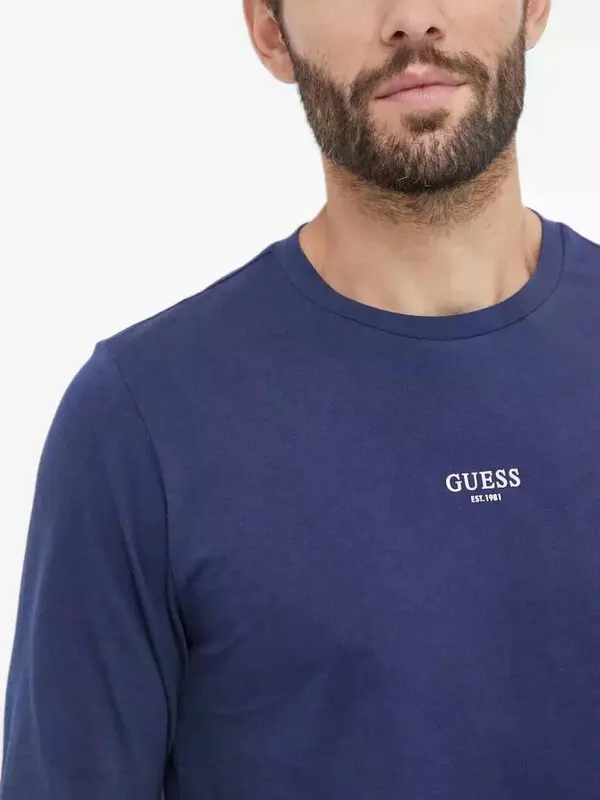 Guess Logo-print Long-sleeve Pajamas