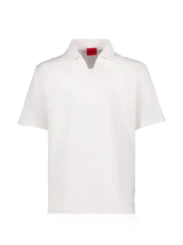 BOSS Jacquard-stripe Polo Shirt With Johnny Collar