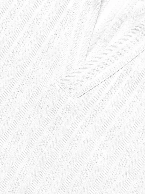 BOSS Jacquard-stripe Polo Shirt With Johnny Collar