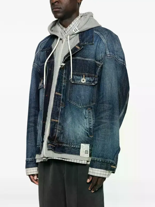 Mihara Yasuhiro Layered-effect Denim Jacket
