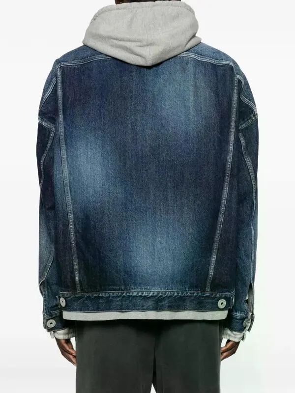 Mihara Yasuhiro Layered-effect Denim Jacket