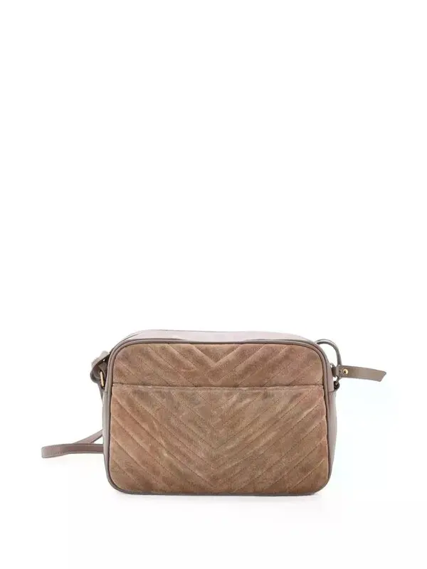 Saint Laurent Lou Camera Bag Matelasse Chevron Suede Small Crossbody Bag