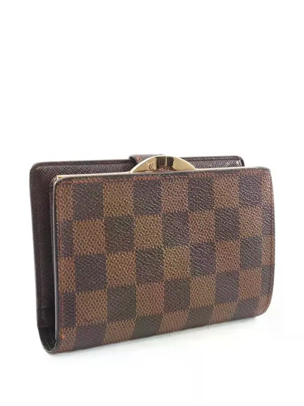 LOUIS VUITTON 2002 Portefeuille Viennois Damier Ebène Wallet
