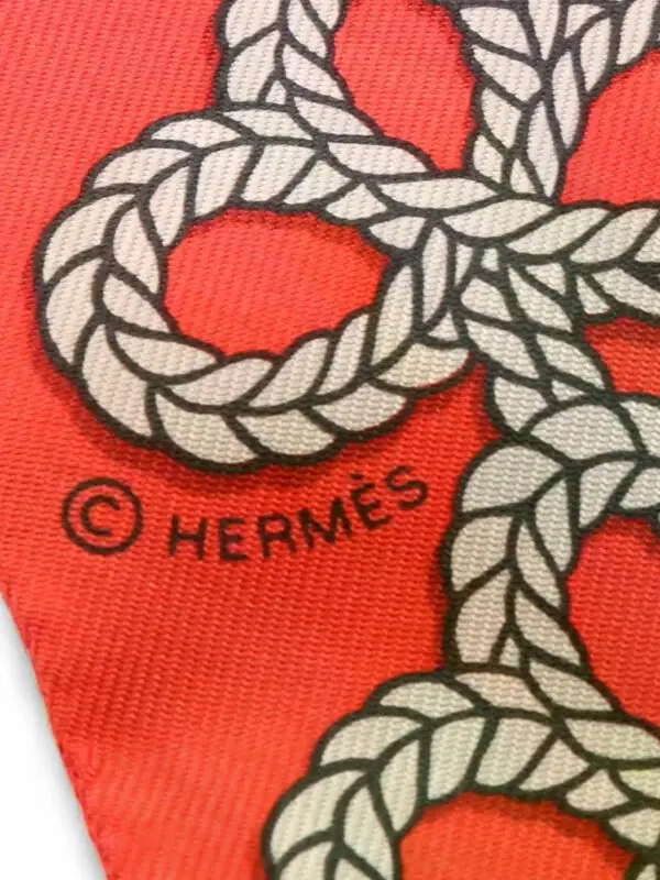 Hermès 2020s Galons Et Brandebourgs Ribbon Scarf