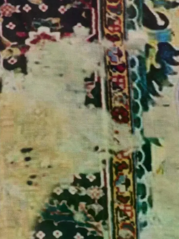 Faliero Sarti Rug-print Frayed Scarf