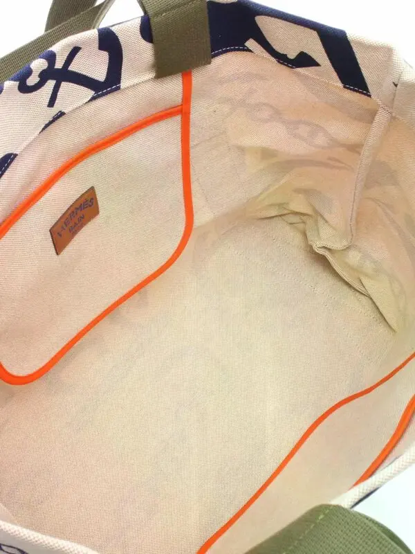 Hermès 2010s Picto De Plage Tote Bag - Neutrals