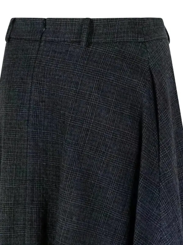 DOUUOD Check-pattern A-line Mini Skirt