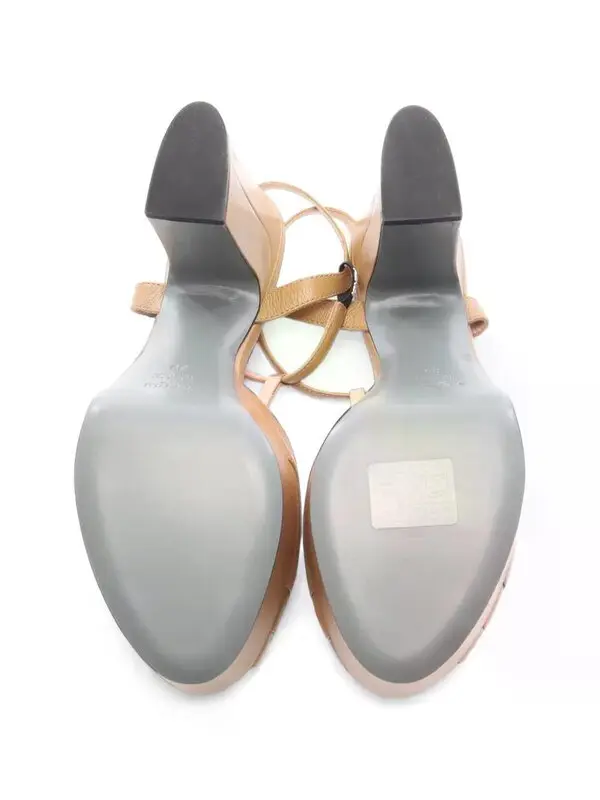 Fendi 2020s Platform Leather Sandals