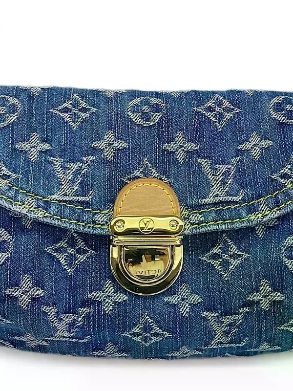 LOUIS VUITTON 2005 Monogram Denim Shoulder Bag