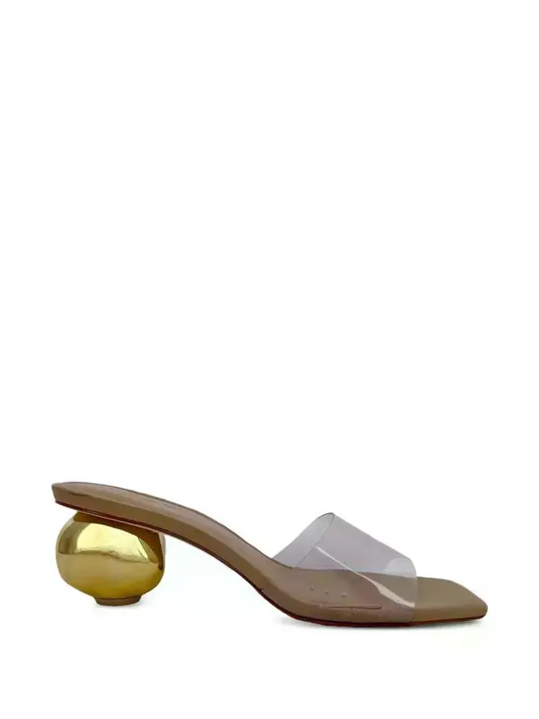 Cult Gaia Jila Transparent Strap Sandals - White