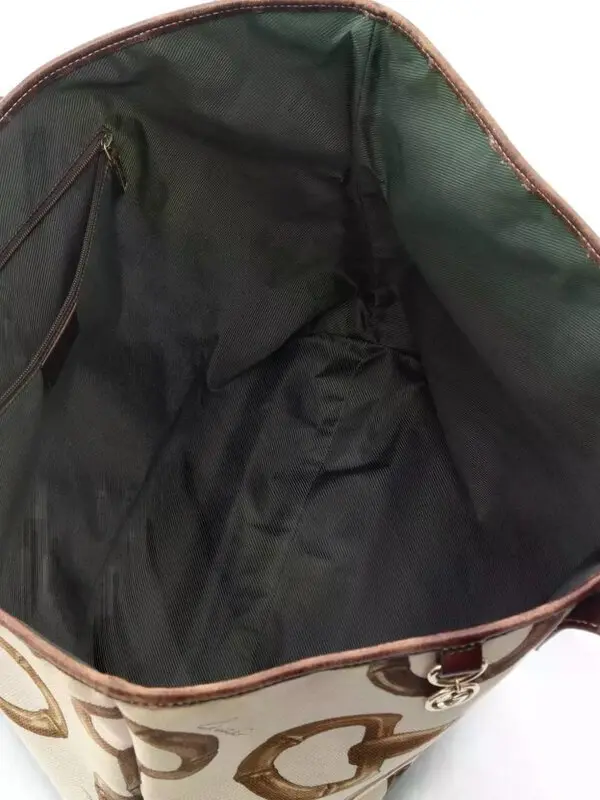 Gucci 2000s Horsebit Print Tote Bag - Neutrals