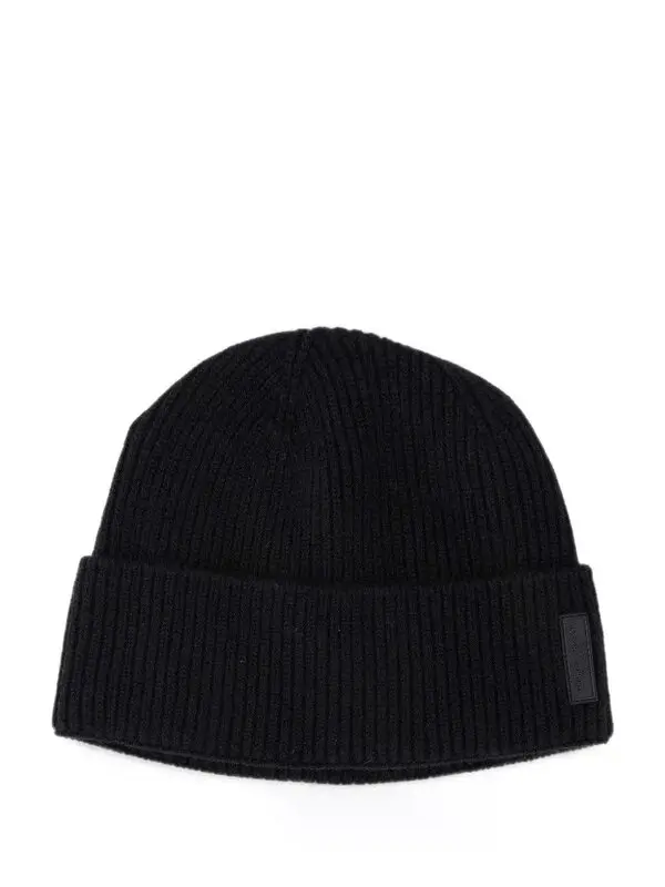 Giorgio Armani Ribbed-knit Cashmere Beanie Hat