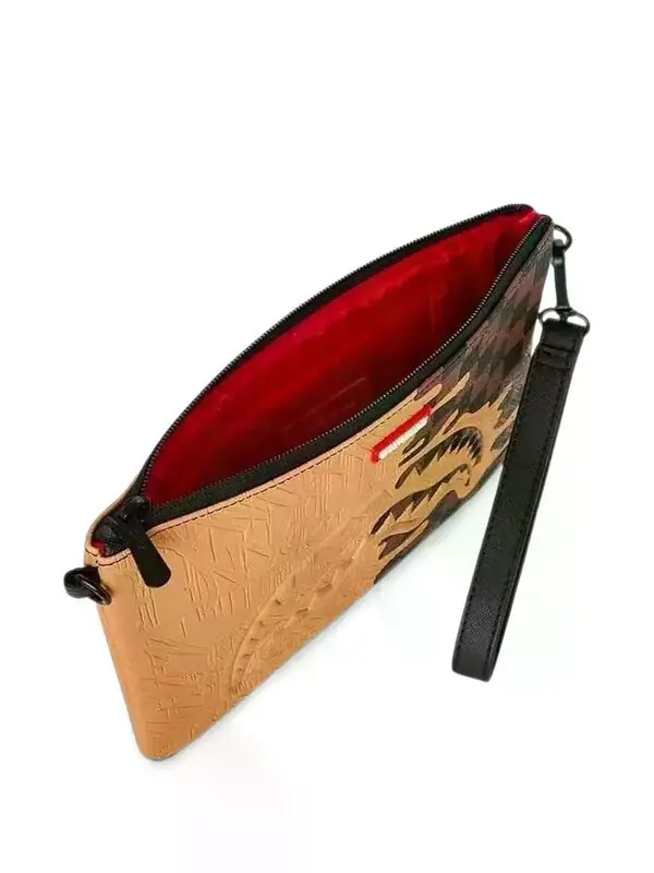 SPRAYGROUND Henny Melt Shark-motif Clutch Bag