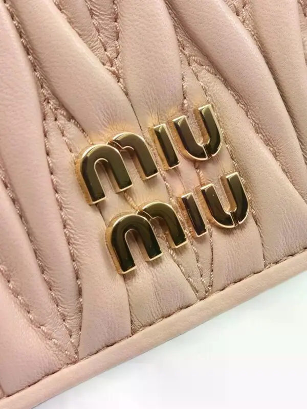 Miu Miu 2020s Matelassé Bi-fold Wallet