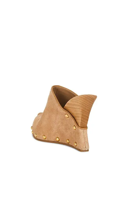 Balmain Suede Wedge Clog In . Also